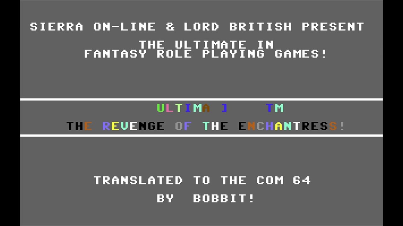 Ultima II : The Revenge of the Enchantress... (Commodore 64 ...