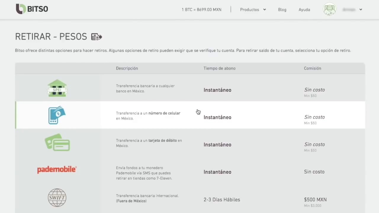 Bitso Tutorial 7 Cómo Retirar a una Tarjeta de Débito - YouTube