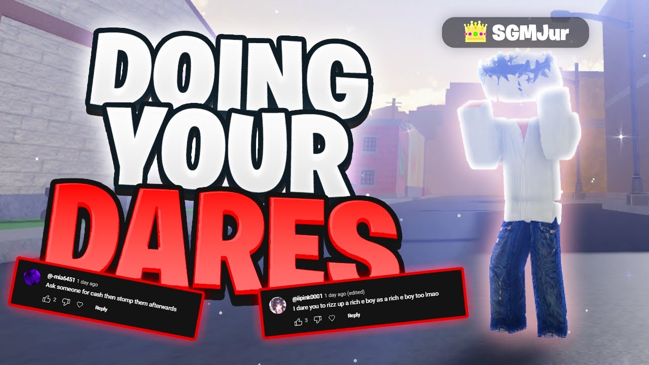 Doing YOUR Funny Dares In Da Hood... 😳 (Da Hood) - YouTube