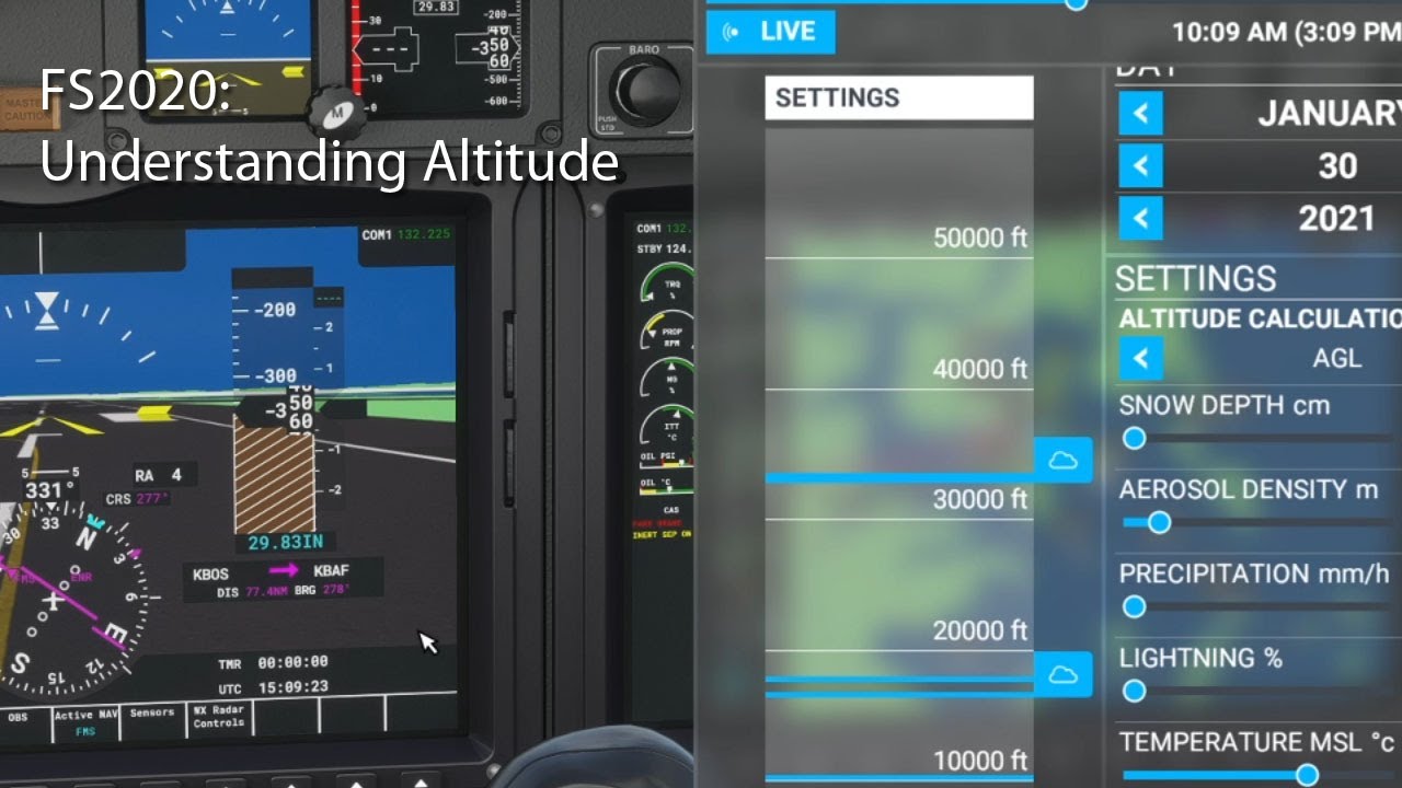 FS2020 - Understanding Altitudes - YouTube