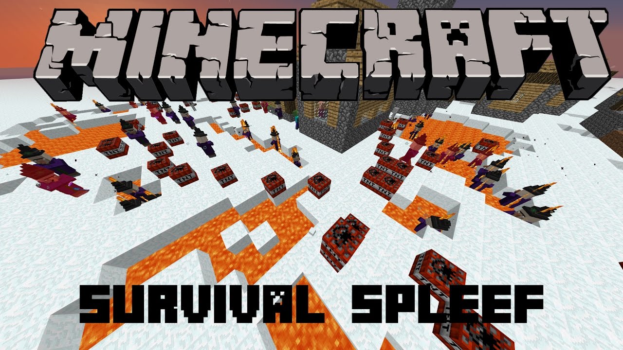 Minecraft "SURVIVAL SPLEEF" - YouTube