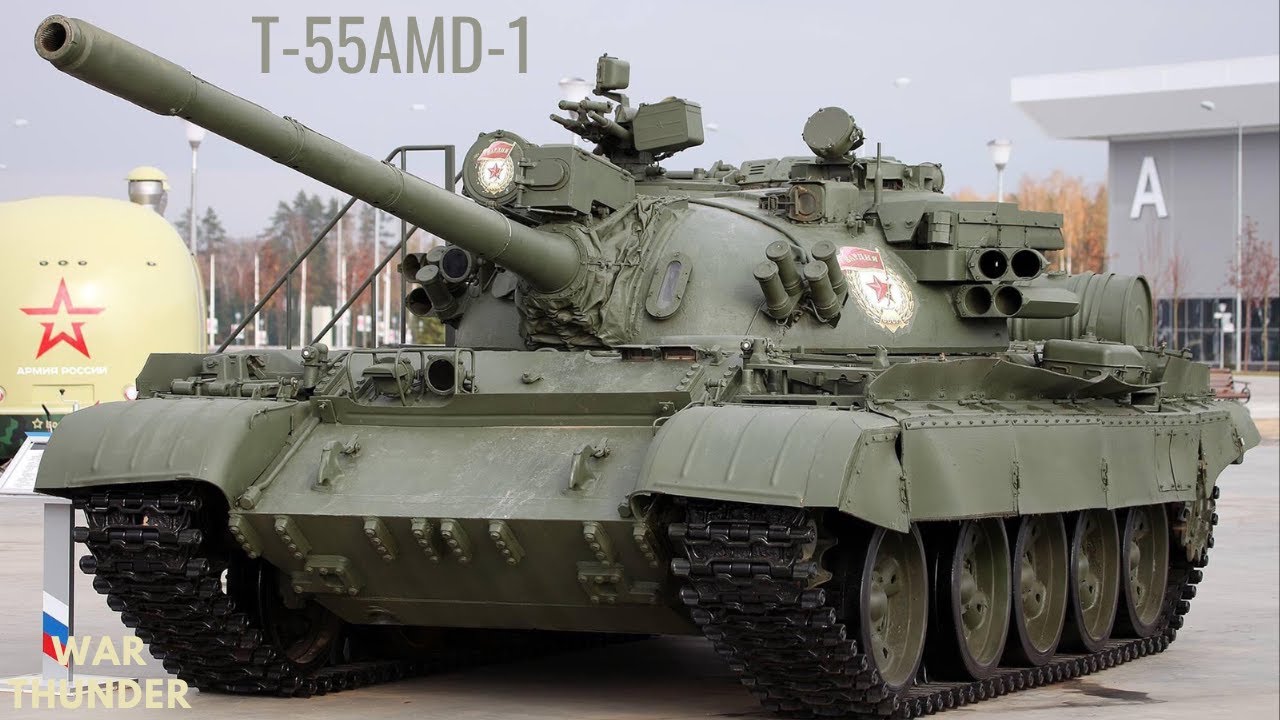Xe Tăng T-55AMD-1 Hiện Đại Hóa Cho Dòng Xe Tăng T-55A Đã Cũ (War Thunder) - YouTube