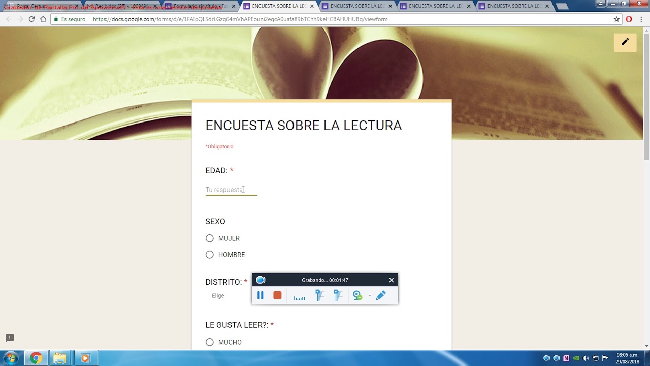 ENCUESTA SOBRE LA LECTURA - YouTube