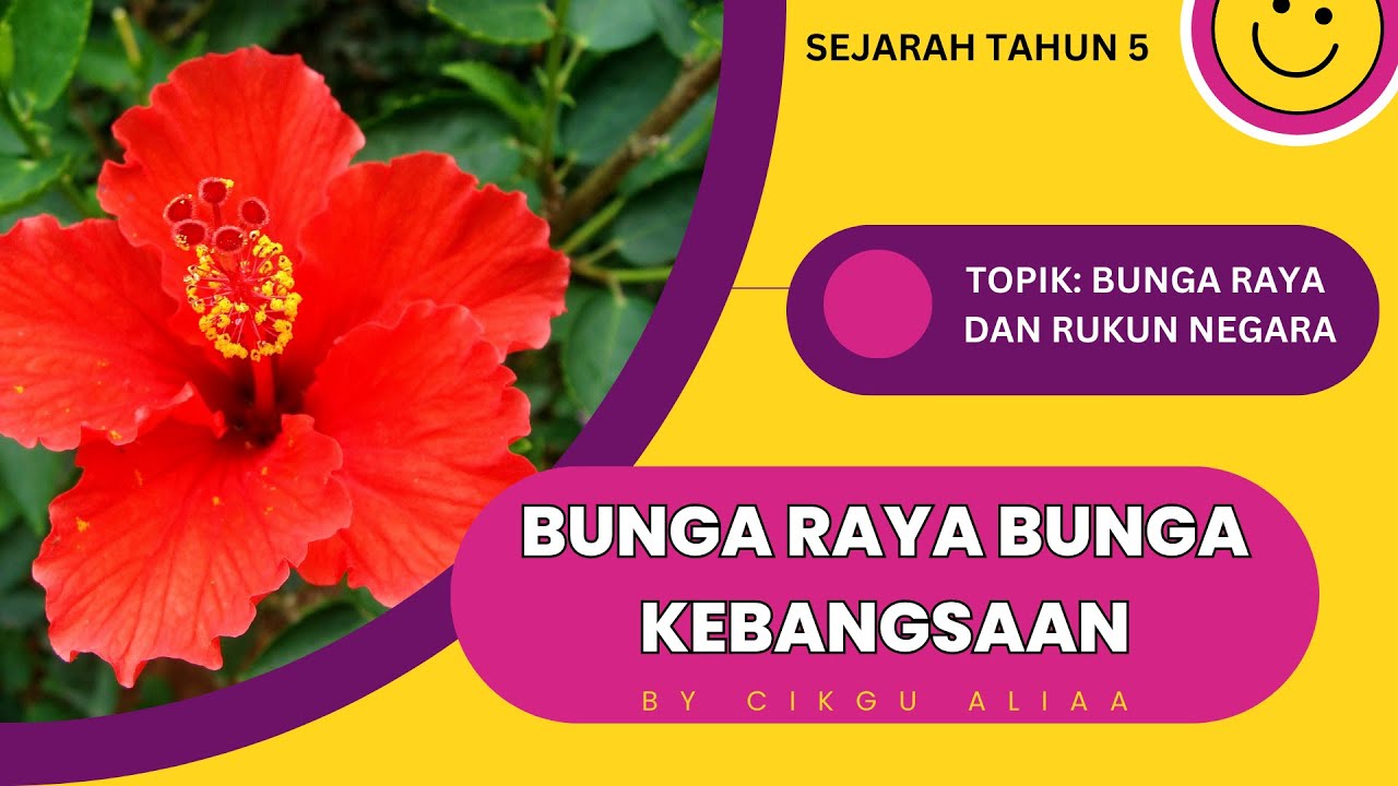 Sejarah Tahun 5 - Bunga Raya dan Rukun Negara (9.5.3 & K9.5.5) - YouTube