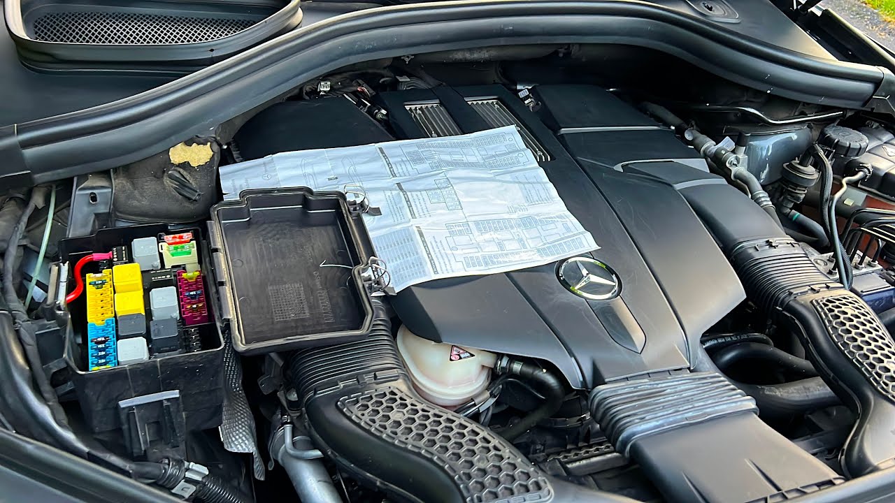 Mercedes GL350, GL450 Fuse Box Location and Diagram Tutorial - YouTube