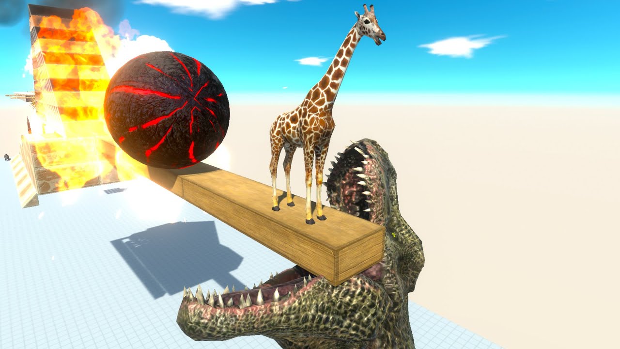 RUN AWAY from FIREBALL - Animal Revolt Battle Simulator - YouTube