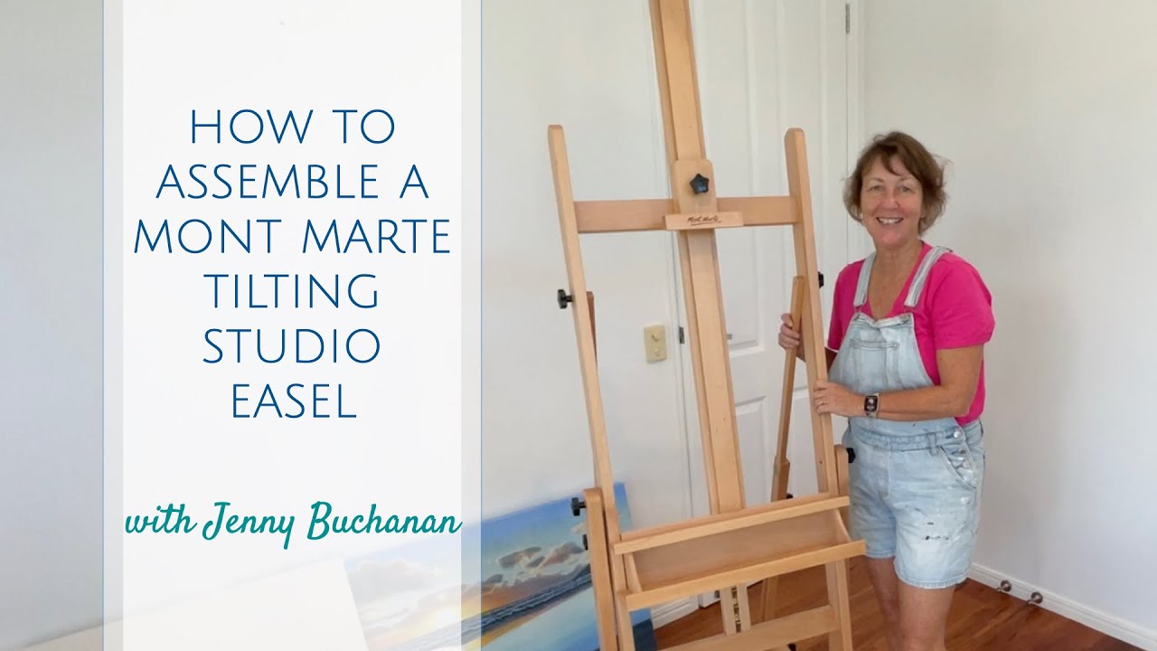 How to Assemble a Mont Marte Tilting Studio Easel - YouTube