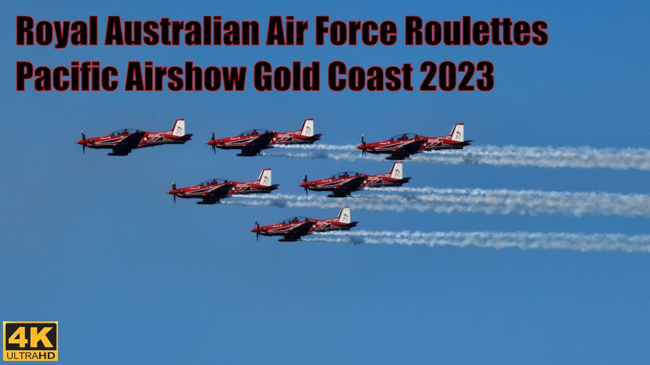 Royal Australian Air Force Roulettes aerobatic display at the Pacific ...
