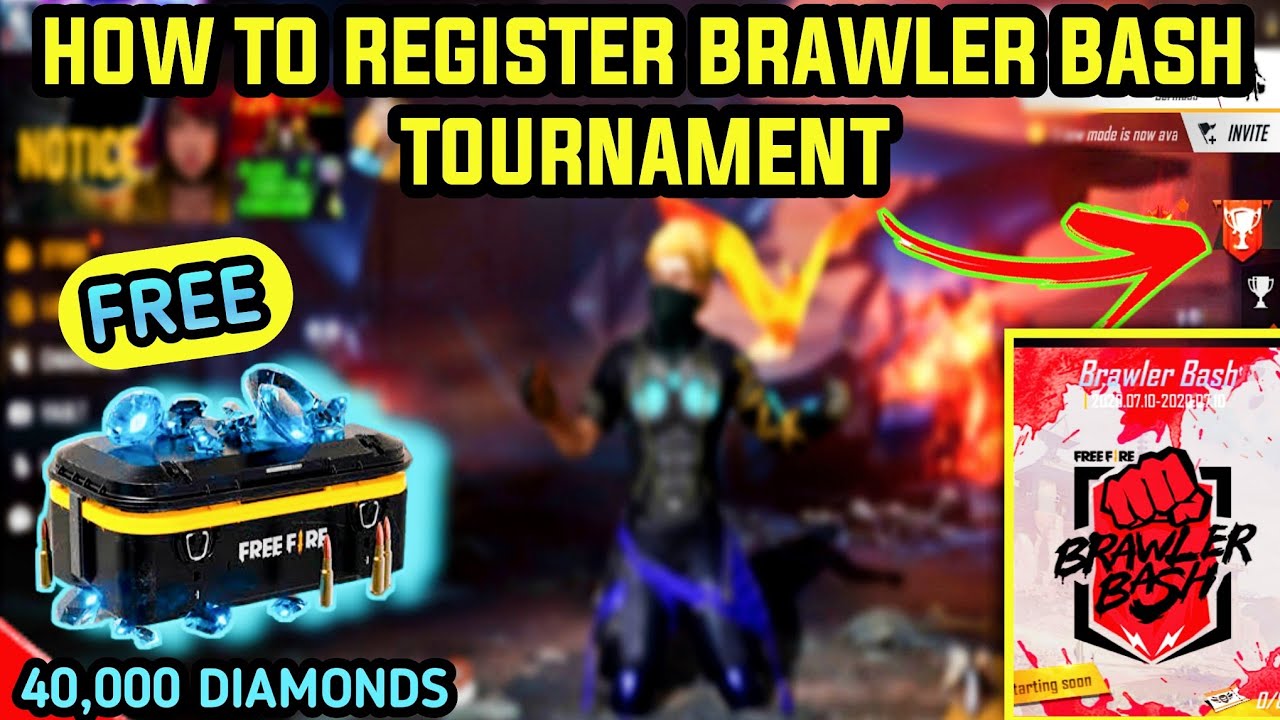 HOW TO REGISTER FOR BRAWLER BASH TOURNAMENT IN FREEFIRE | FREEFIRE ...