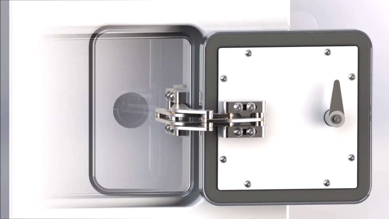 Hatch 300x300 mm with Spider Hinge Stainless Steel - YouTube