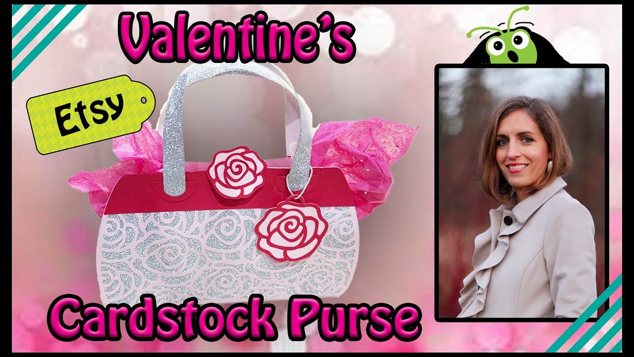 Make this Cardstock Purse from Etsy using your Cricut - YouTube