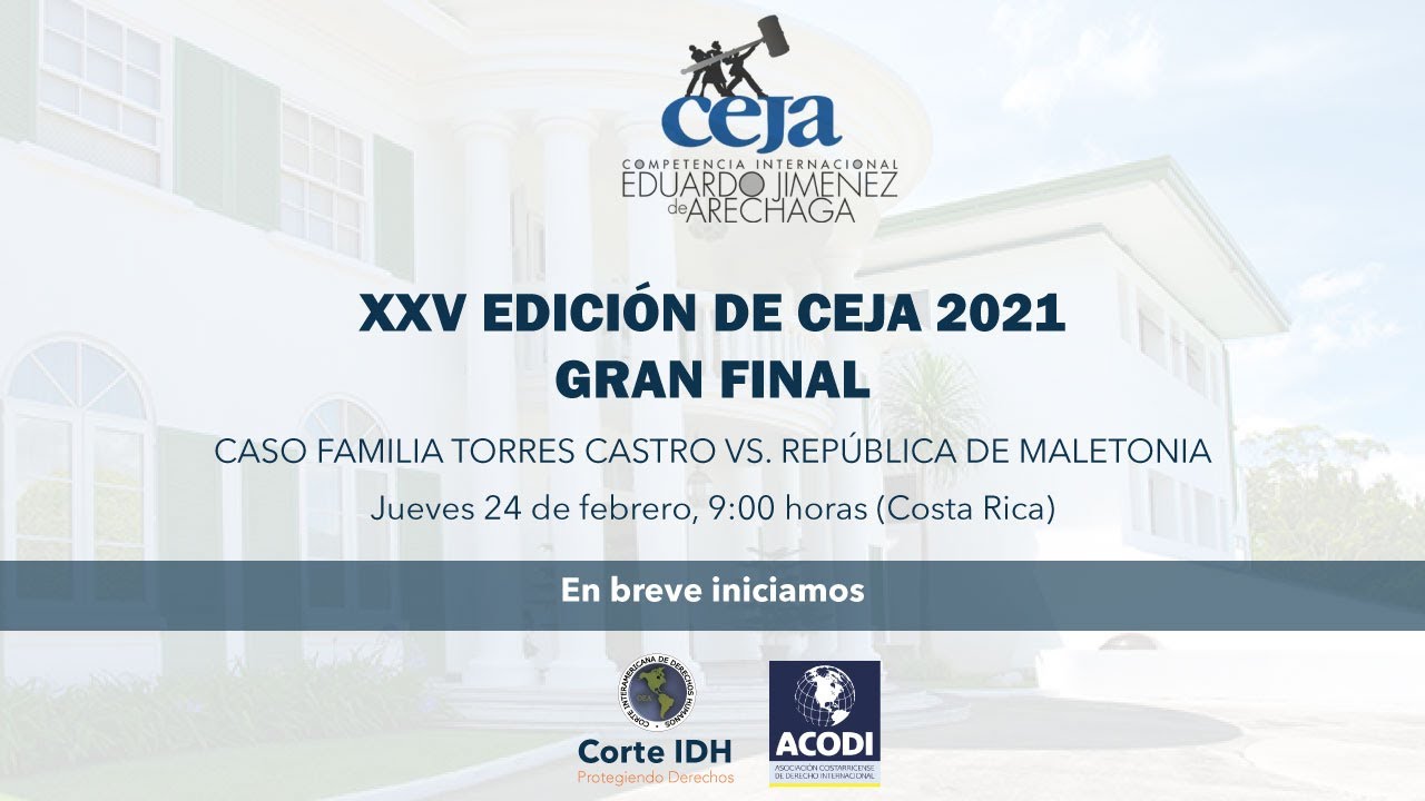 Gran final de la XXV Edición de CEJA 2021. - YouTube