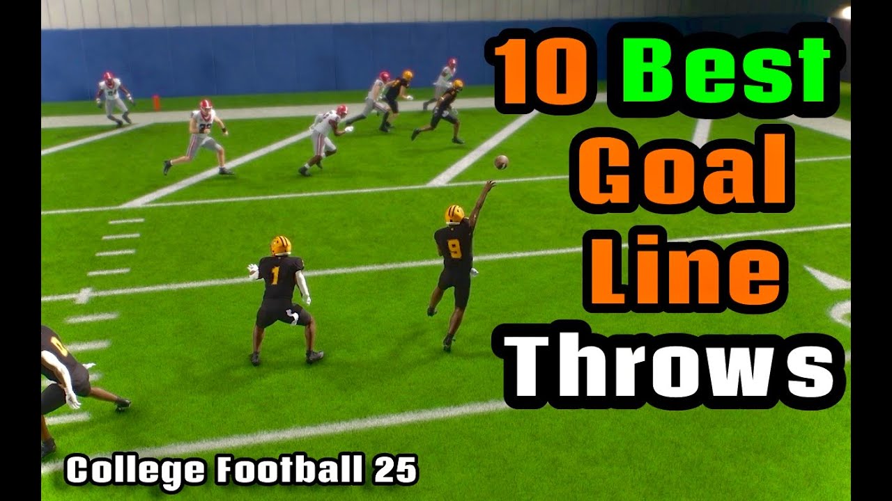 BEST Goal Line Passes on College Football 25 - YouTube