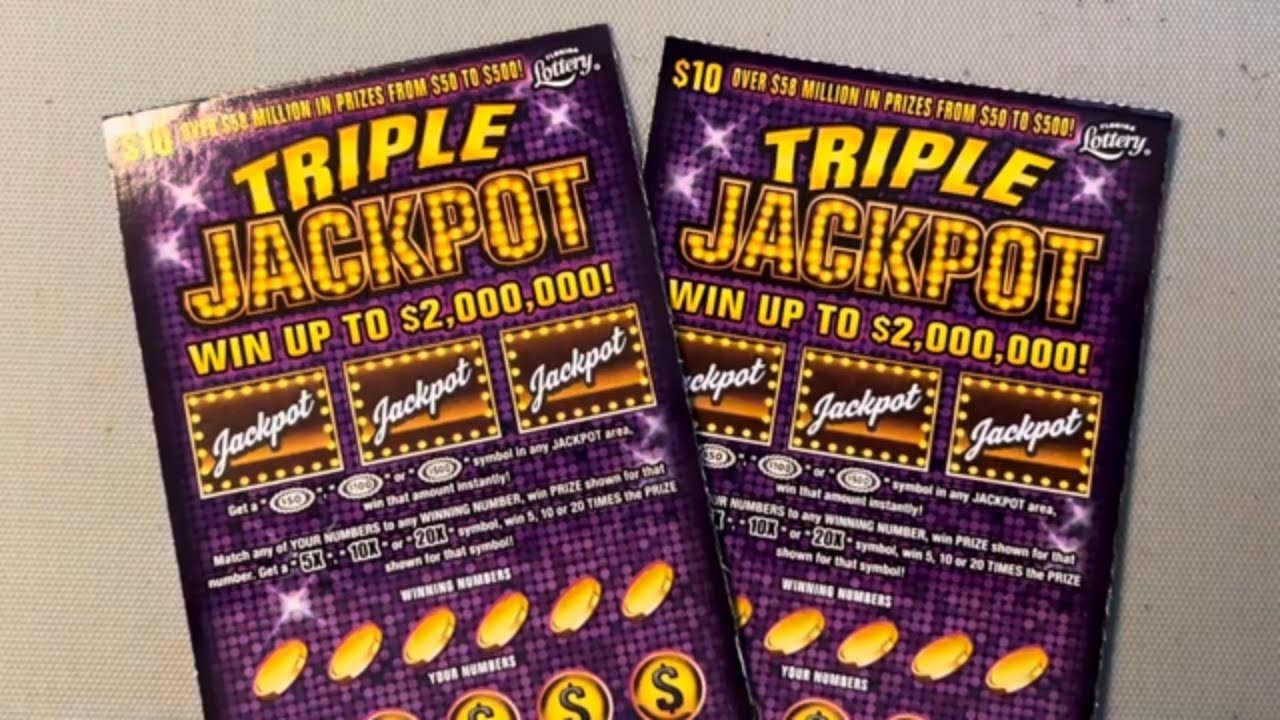 I BOUGHT TWO $10 TRIPLE JACKPOT SCRATCH OFFS FROM THE FLORIDA LOTTERY ...
