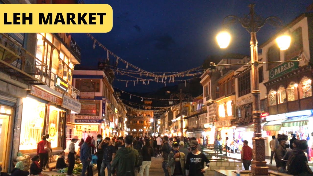 Leh Ladakh Walking Street | Leh Market in Night | Leh Ladakh Videos ...