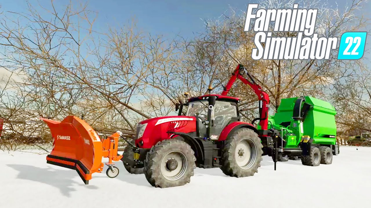 FARMING SIMULATOR 22 - HUGE BLIZZARD CLEANUP - Snow Storm Cleanup, Tree ...