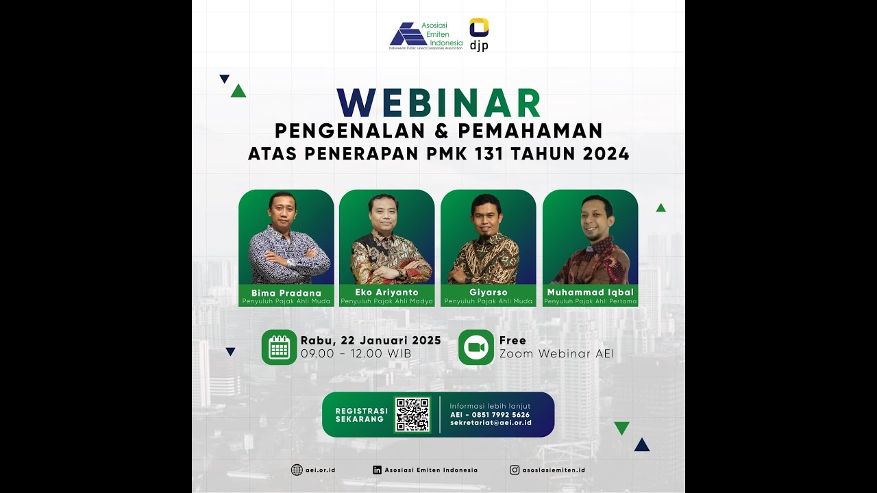 22 Januari 2025, Webinar PMK 131 Tahun 2024 - YouTube
