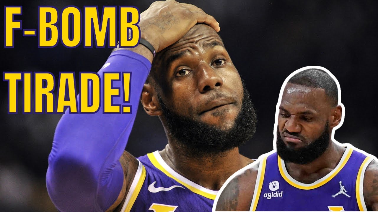 LeBron James LOSES IT with F BOMB TIRADE during LOSS to Raptors! Lakers ...