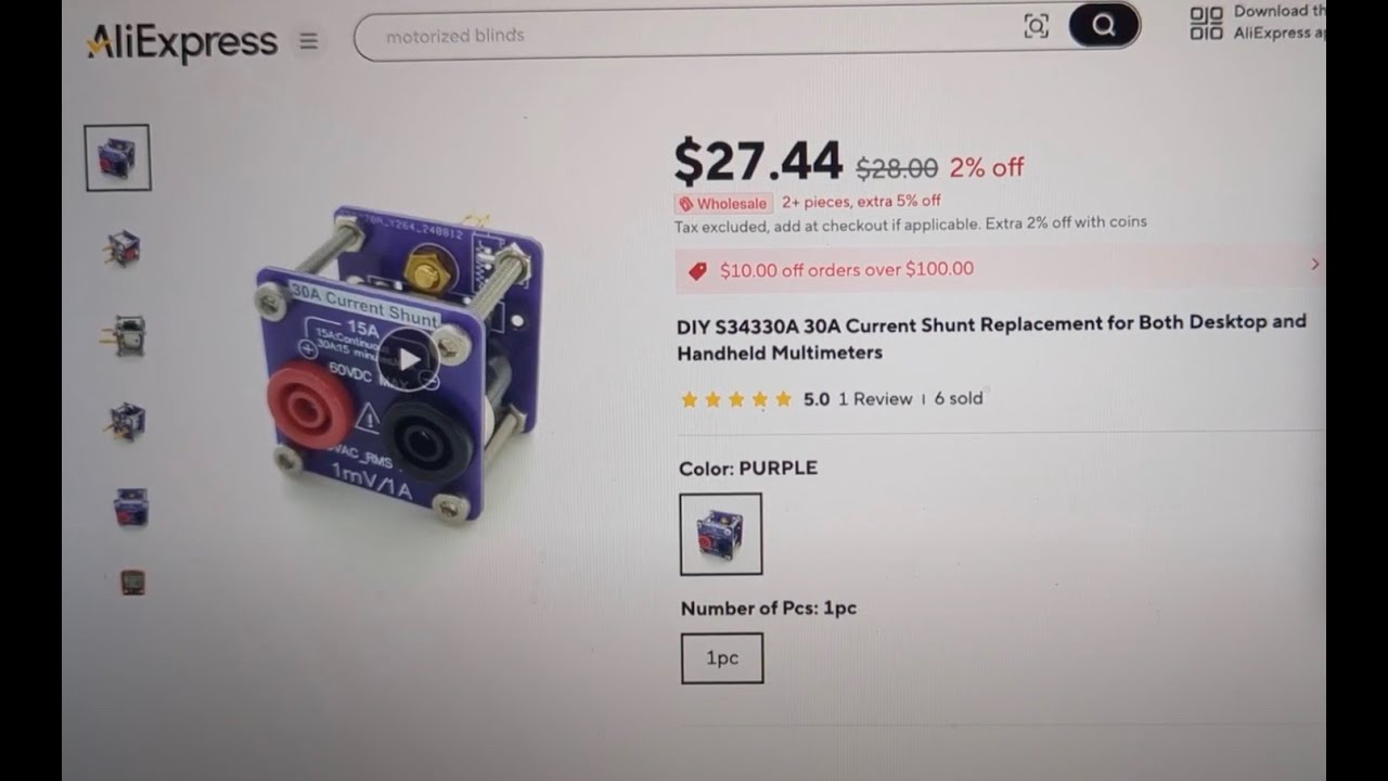 Multimeter current shunt to measure high currents - YouTube
