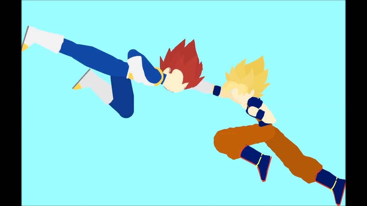 Goku Vs Vegeta pivot 1/2 - YouTube