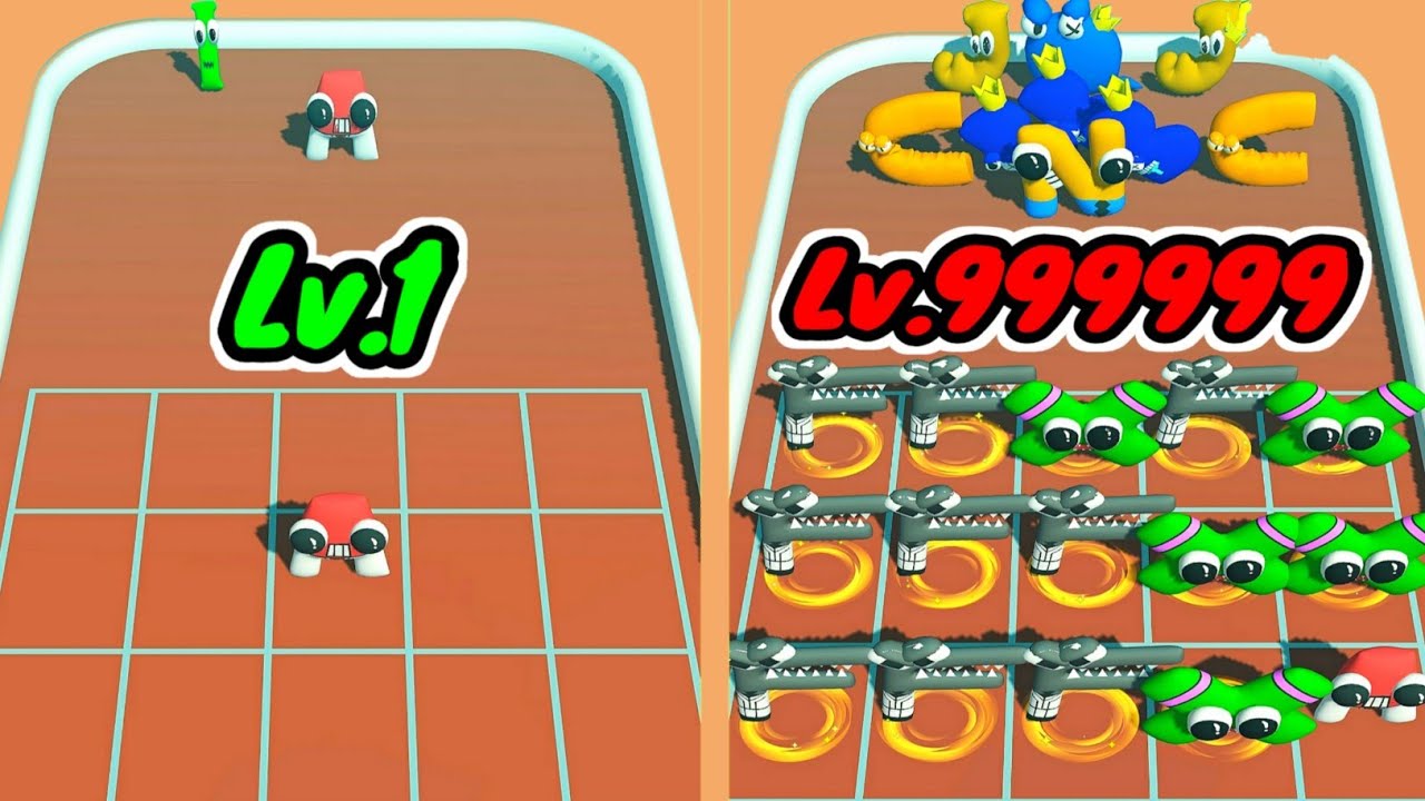 Merge Alphabet Letter Lore Run MAX LEVEL All Letters! God Mod - YouTube