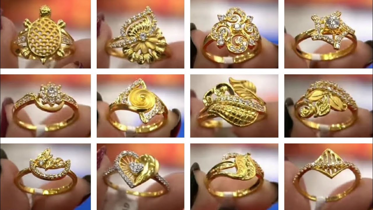 Gold ring for women ।। Ladies ring design।। gold ring for girls।। sonar ...