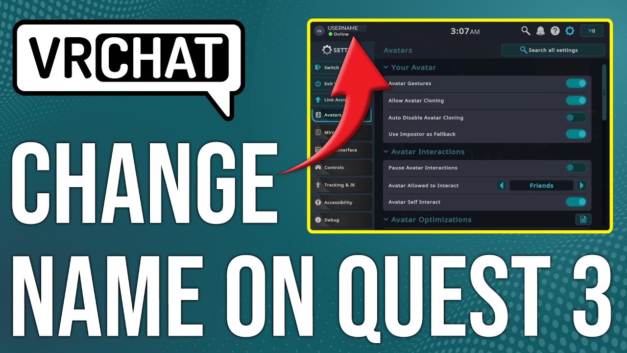 How To Change VRChat Name On Quest 3 (How To Edit VRChat Name On Quest ...