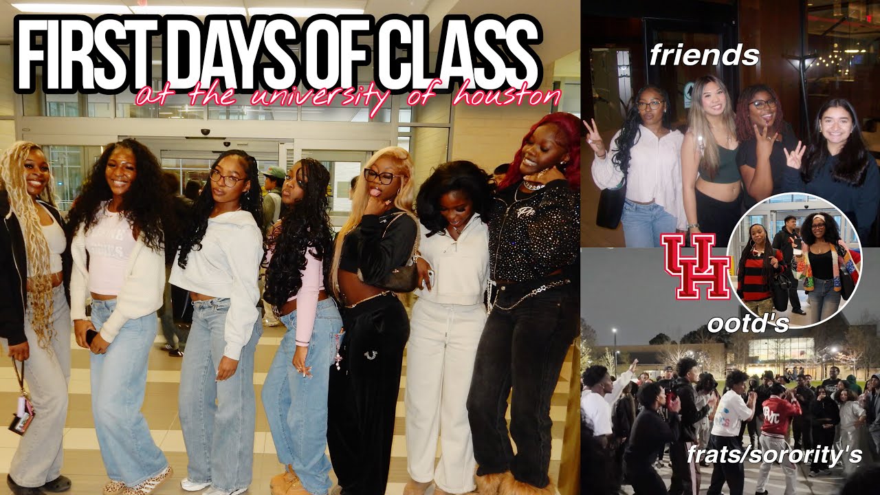 FIRST DAYS OF CLASS VLOG *freshman year* | University of Houston ...