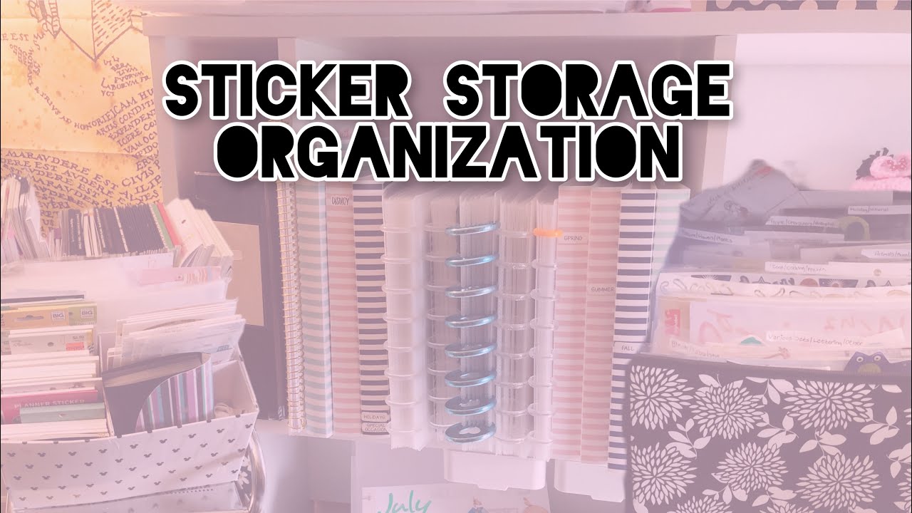 Sticker Storage Organization Tour // Small Apartment Spaces ...