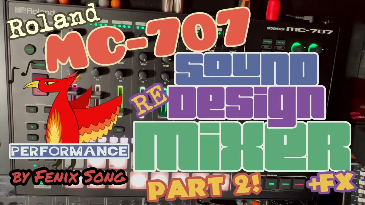 Roland MC-707 Performance Mixer + FX Part2 (Octatrack comparison ...