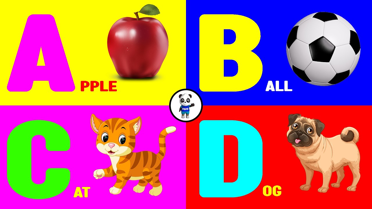 🌟 Kids A to Z 3 Words | 3 Words from Each Alphabet | A For Apple 🍏 ...