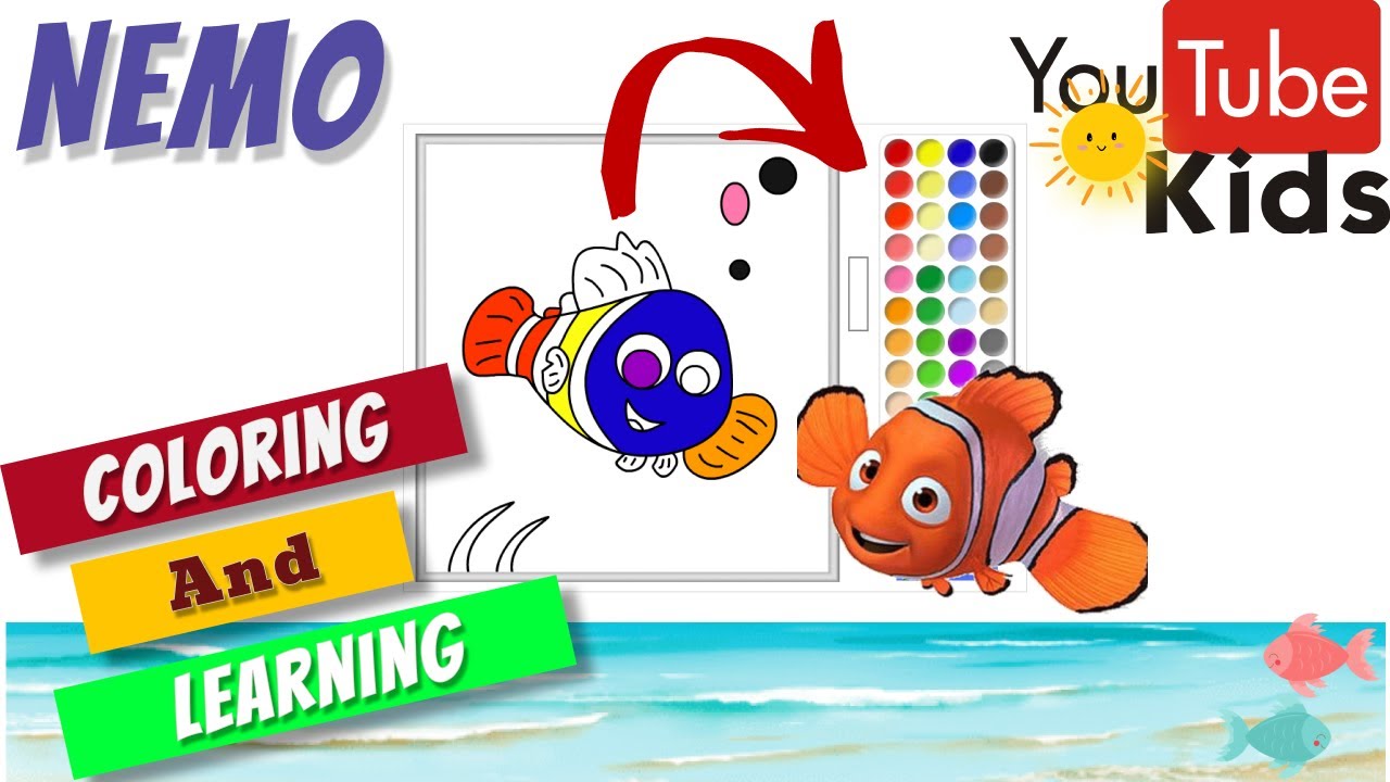 Colorful Nemo Adventures: 2-Minute Coloring For Kids | Episode 2 - YouTube