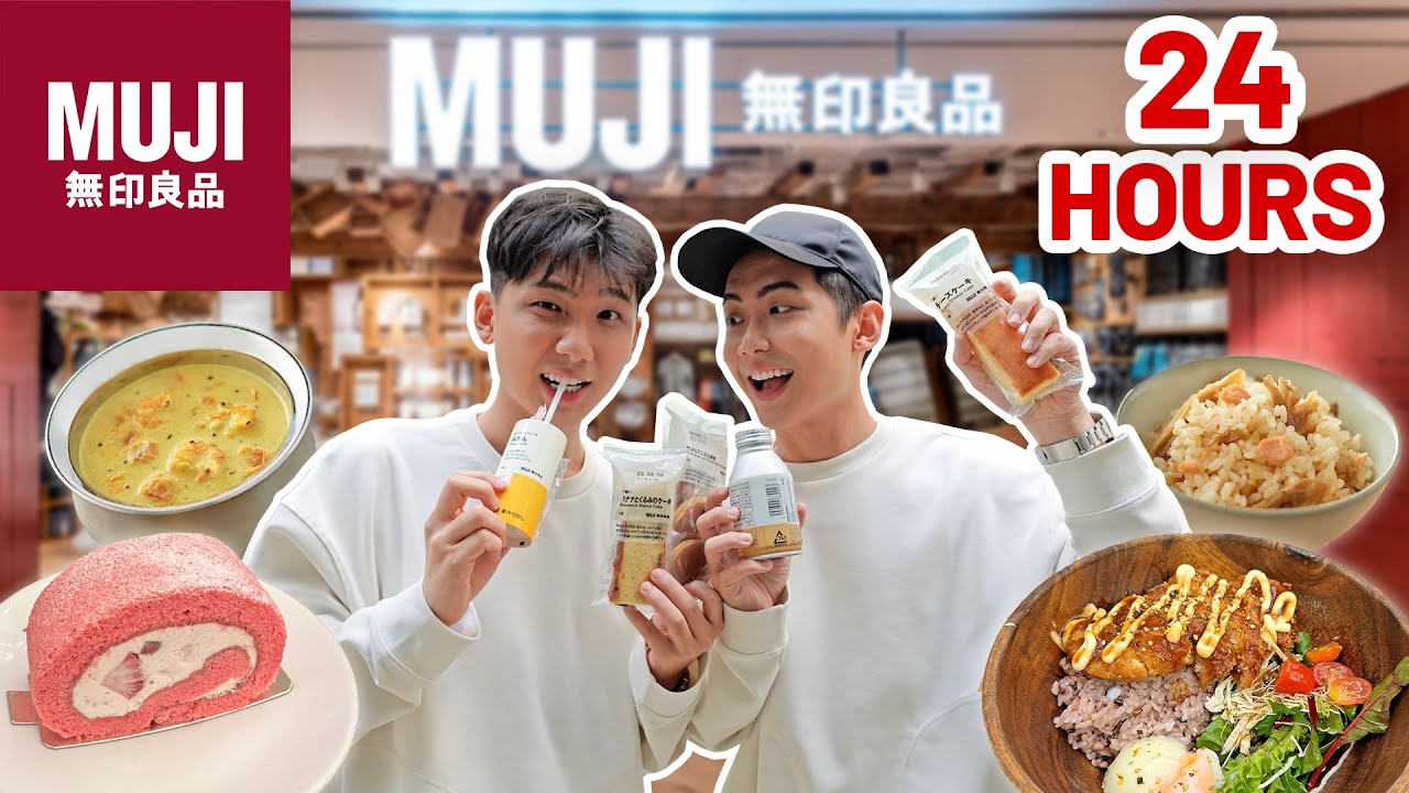 EATING ONLY MUJI FOOD FOR 24 HOURS!!! - YouTube
