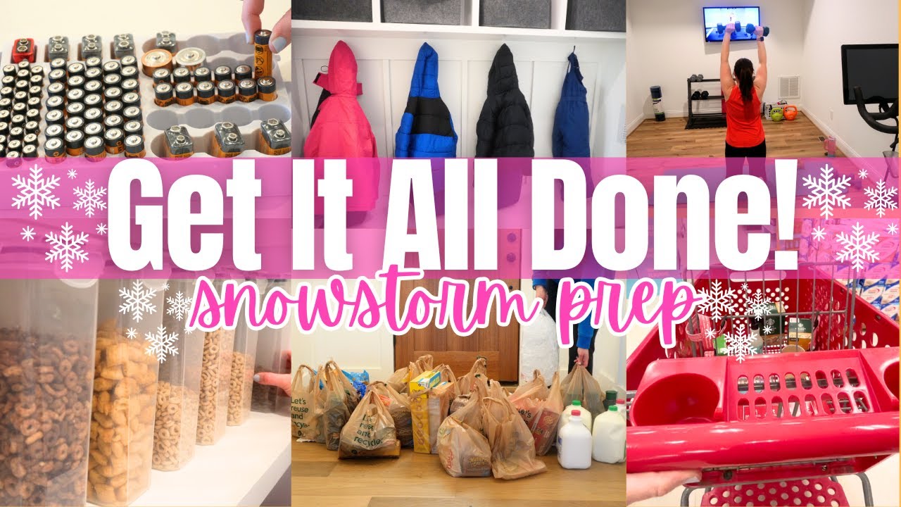 Get It All Done Snow Day Prep! Mom Life Vlog! Get It All Done Day In ...