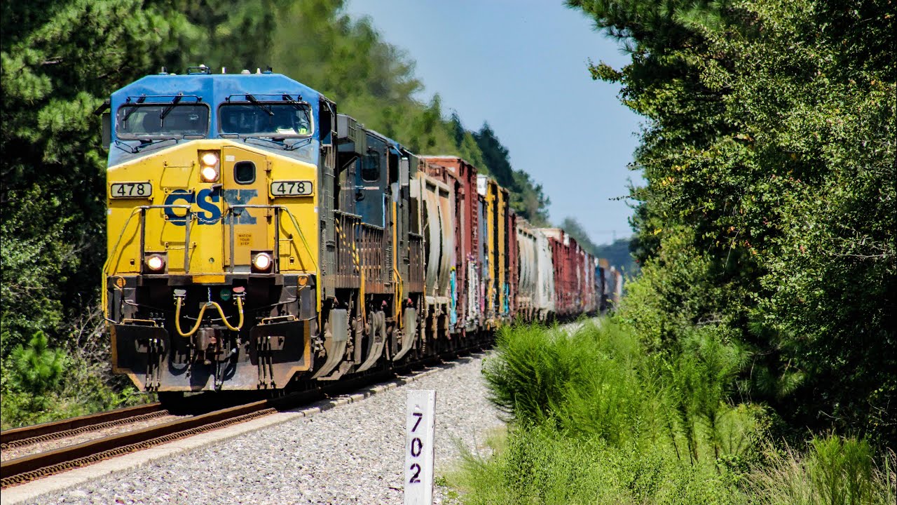CSX 478 YN2 AC44 W/K5LA leads M221-04 Into (Ross GA) 09/04/23 Fitzgerald SUB - YouTube