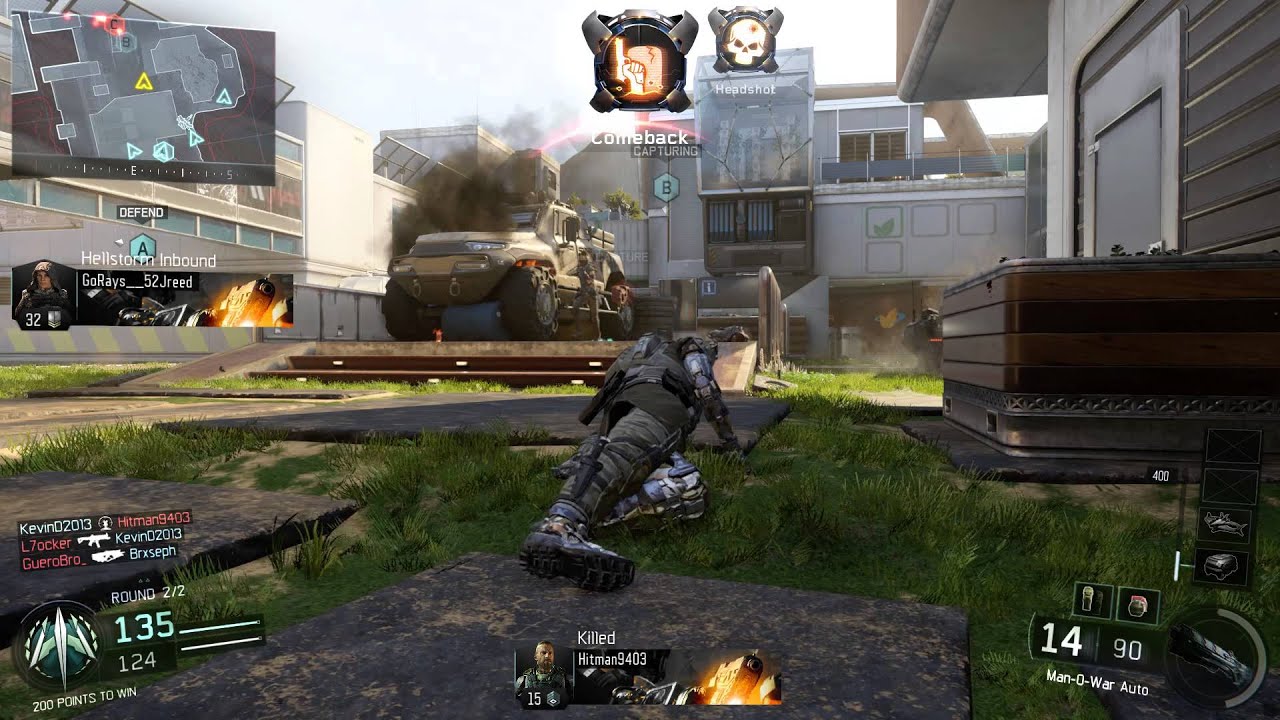 FIRST TIME USING MAN-O-WAR ASSAULT RIFLE / BO3 - YouTube