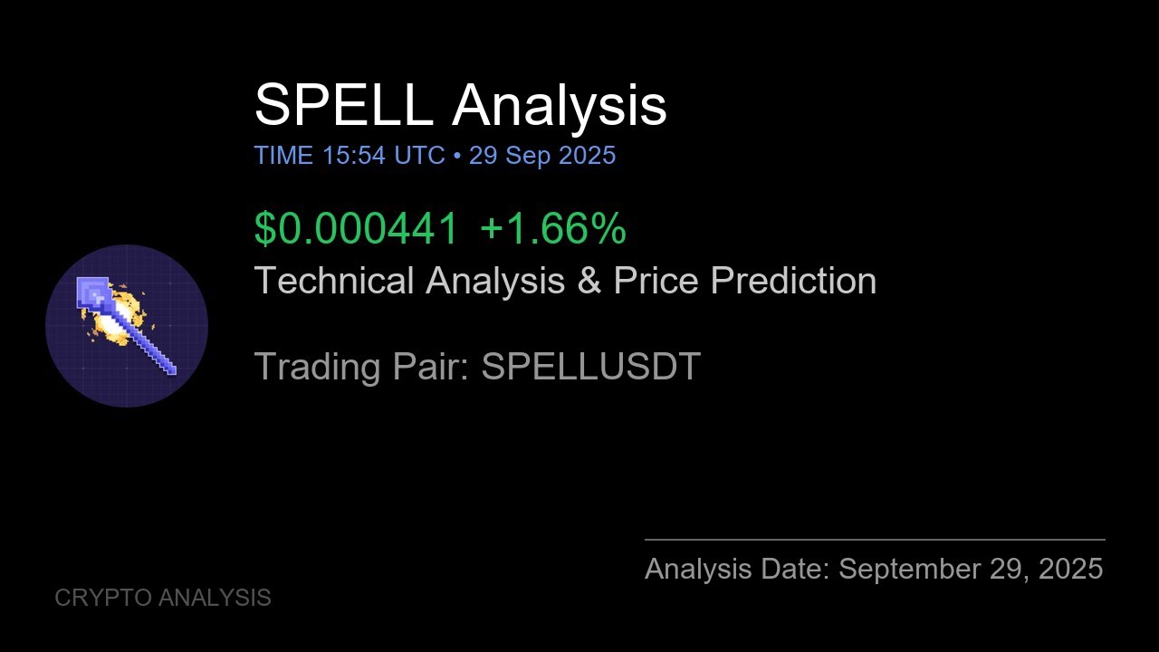 SPELL (SPELLUSDT) Technical Analysis - Price Prediction & Buy or Sell ...