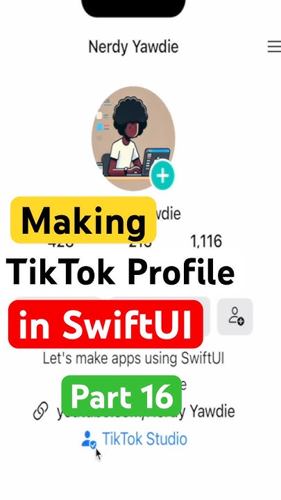 Making TikTok Profile in SwiftUI 🤳🏿| Part 16 #swiftui - YouTube