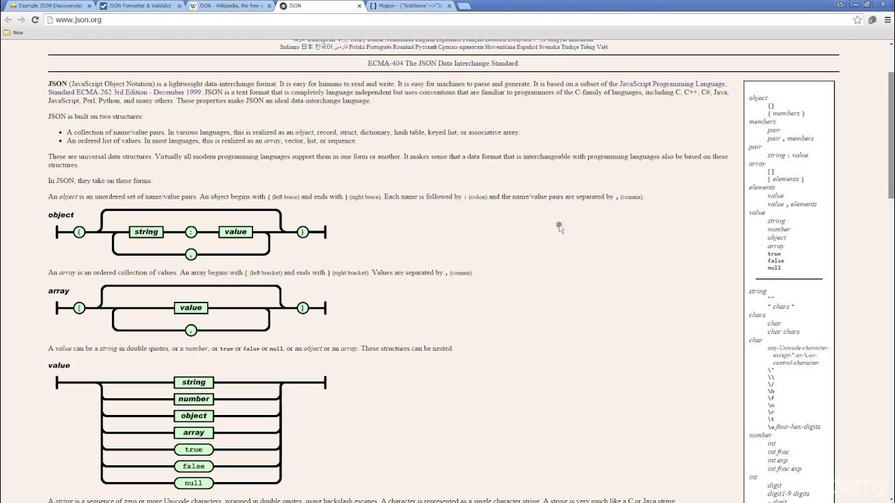 How to setup and resources JSON basics course - YouTube