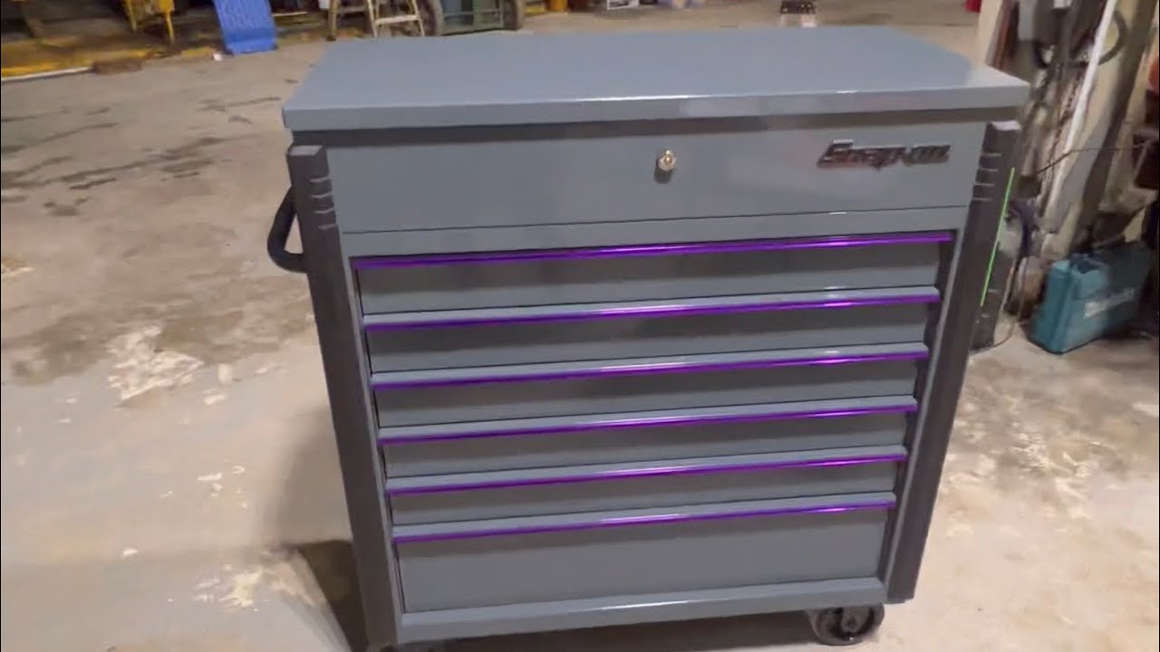 SnapOn roll cart tour of a crane mechanic - YouTube