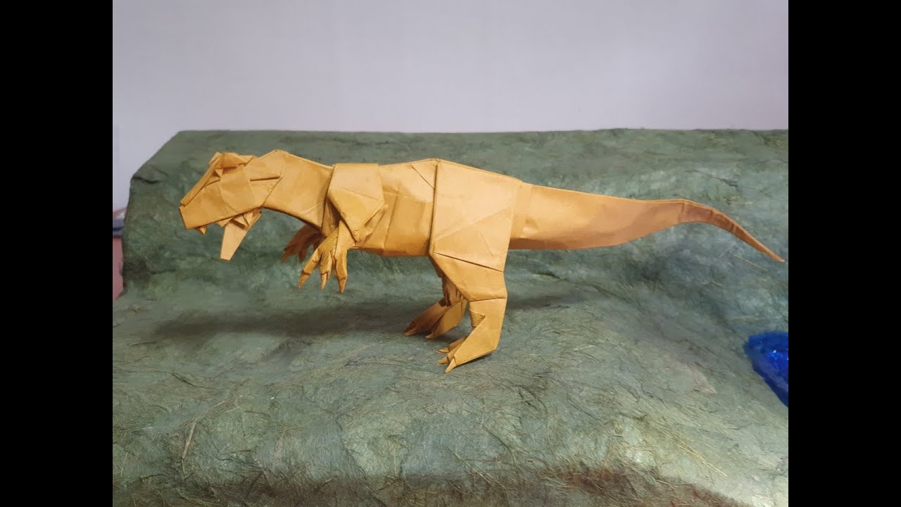 알로사우루스 접기(Allosaurus Origami) - YouTube