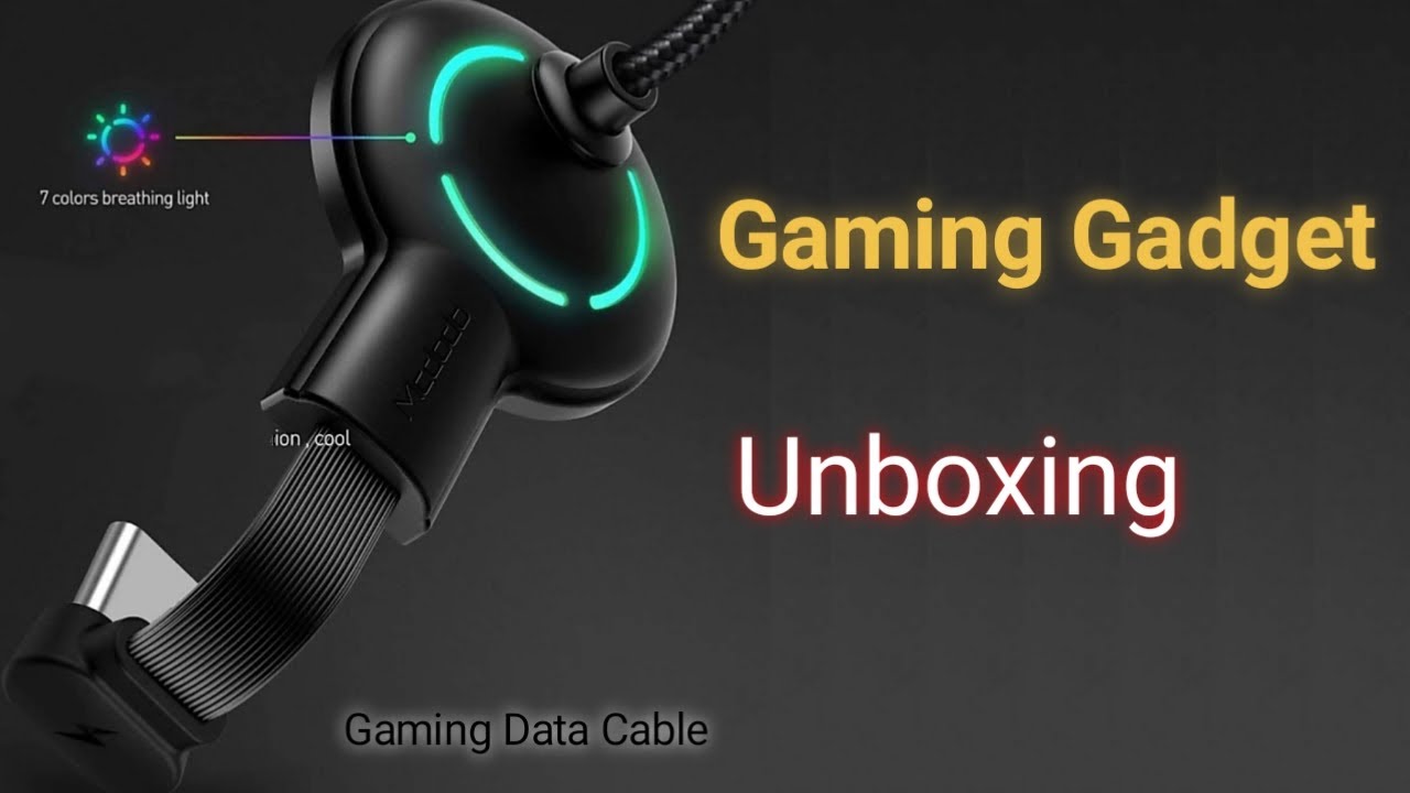 Gaming Data Cable Unboxing | gadgets for gamers - YouTube