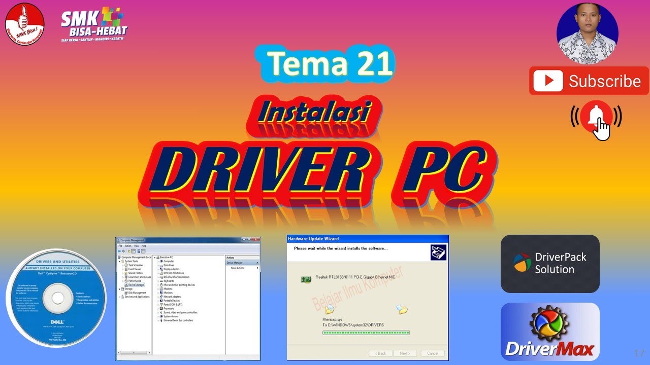 Tema 21 - Instalasi driver komputer - YouTube