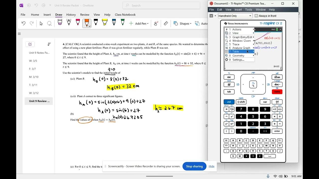 Unit 9 Review Packet Question #4 - YouTube