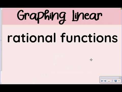 Graphing Linear Rational Functions (9.1A Part 2) - YouTube