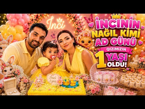 Qızımızın 1 Yaşı Oldu 💕🎀 İnci’nin Nağıl Kimi Ad Günü 🌸🩷| Sürpriz dolu gün😍😍