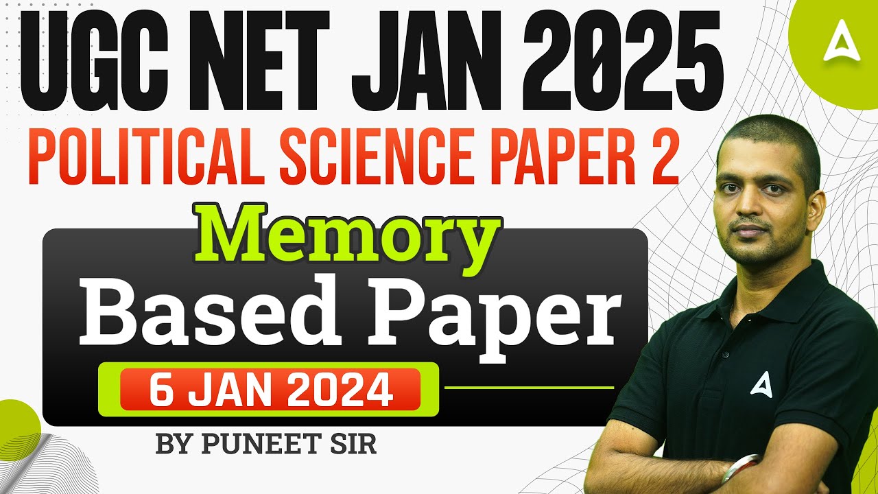 UGC NET Paper 2 Exam Analysis 2025 | UGC NET Political Science Memory ...