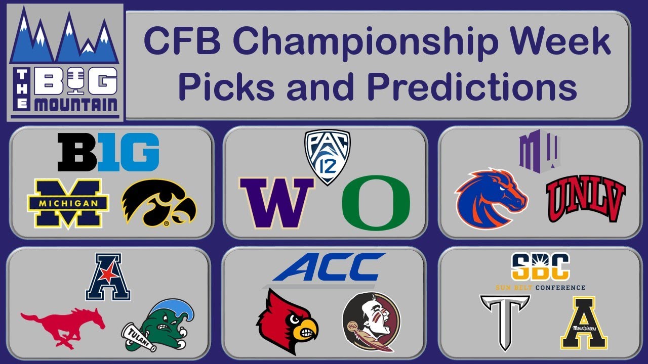 College Football Championship Week Picks and Predictions - Big Ten, PAC ...