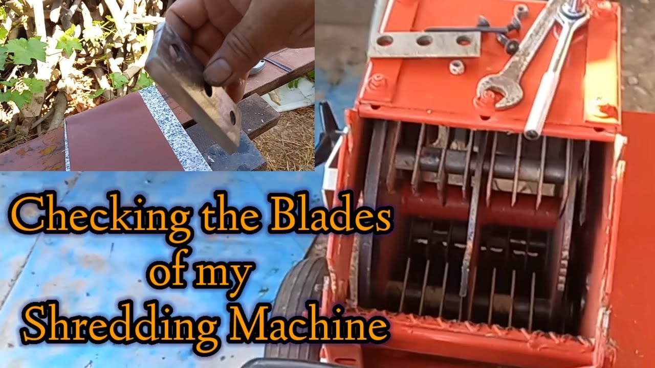 Checking the Blades of my Shredding Machine|Caravaggi Bio 150|Farmlife ...