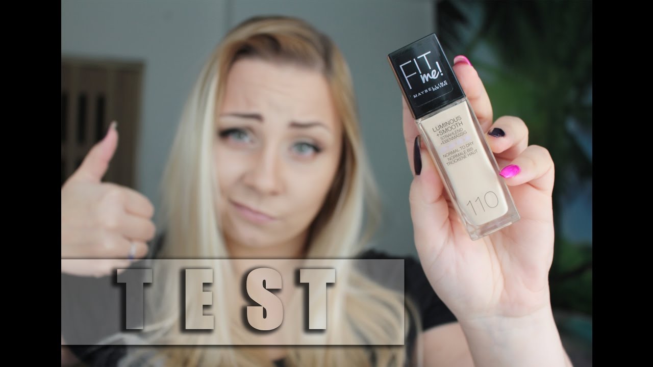 TEST- FIT me! Luminous + Smooth Normal to Dry Skin-Maybelline - YouTube